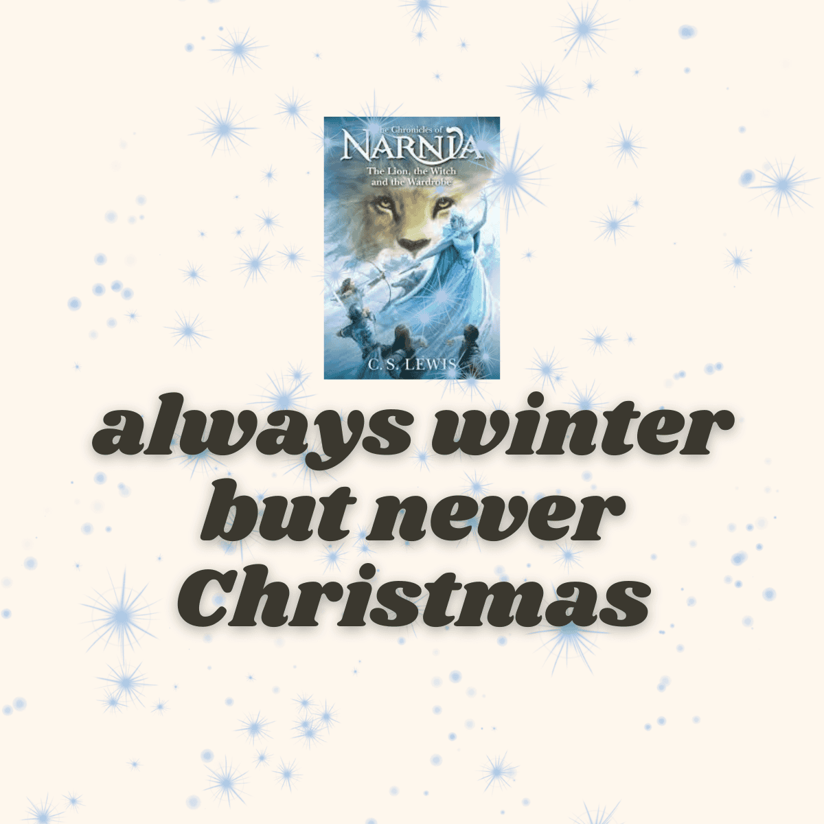 The Lion, the Witch, and the Wardrobe by C.S. Lewis on Gilmore Girls